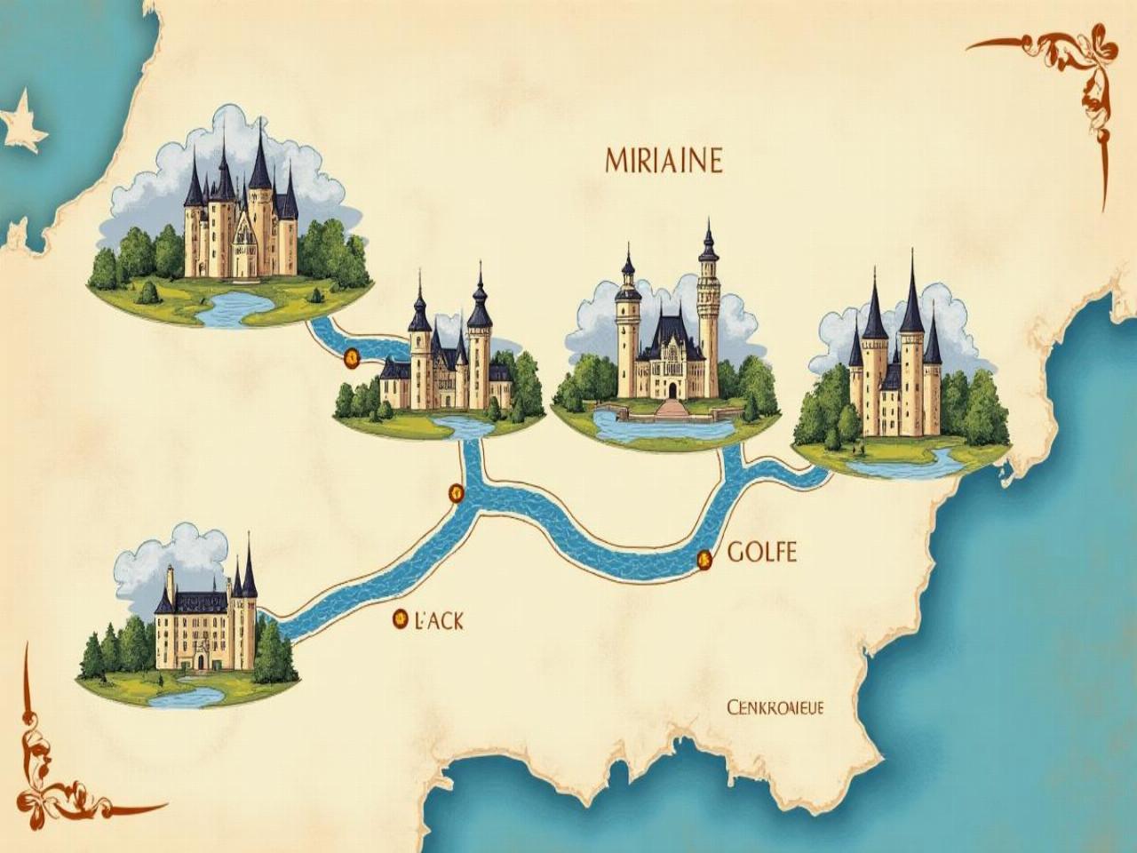 Step-by-step itinerary of the Loire Valley Castles route: plan, maps ...