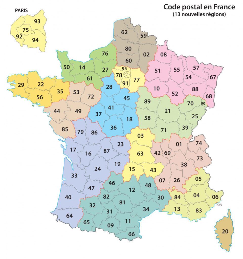 Free Printable Map of France: PDF, Blank, Regions & Departments 2025 ...
